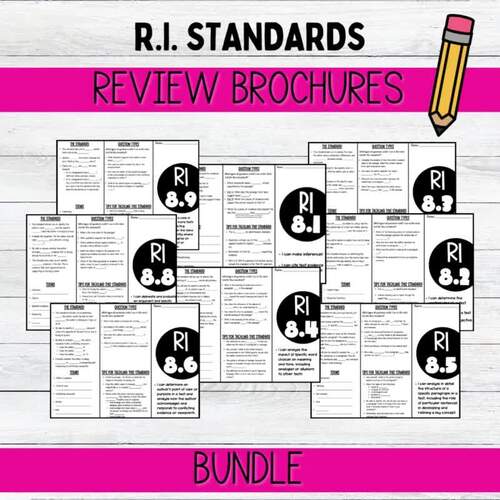 R.I. STANDARDS BROCHURES_BUNDLE by Kirk's Klassroom | TPT