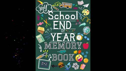 End of the year Memory Yearbook BUNDLE Keepsake Grades K-5th hand make ...