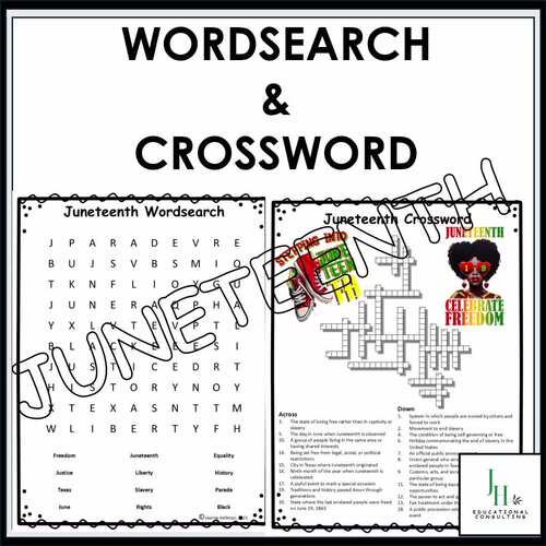 Juneteenth Activities | Puzzles | Upper Elementary | Middle School