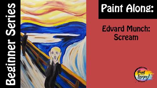 Munch, the Scream Traceable + Video Instruction = Great class project