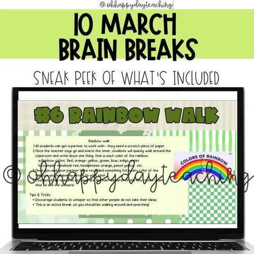 Spring Brain Breaks | Seasonal Brain Breaks | Brain Break Activities