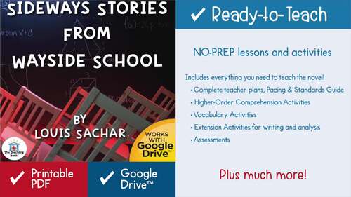 Sideways Stories From Wayside School Novel Study Google, 52% OFF