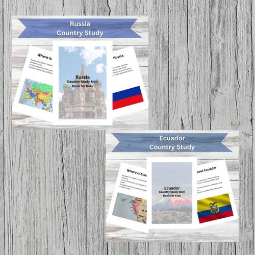 World Country Study Mini Book Bundle | 5 Countries | Geography ...