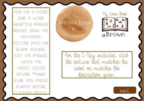 Boom Learning | My Color Book: Brown! by WNYslpchelsea | TPT