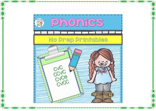Phonics Activities | No Prep Phonics Worksheets for K and 1 | TpT