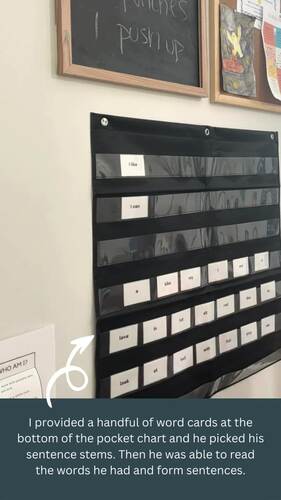 Building a Sentence with Sentence Stems // Kindergarten // 150+ Sight Words