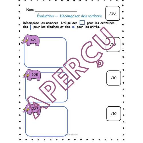 Math Assessment 2nd grade-Évaluations concepts en mathématique pour 2e ...