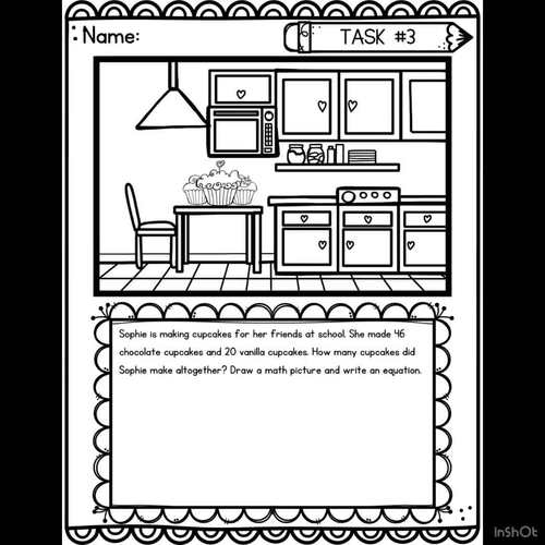 Adding Multiples of 10 within 100 Math Stories Task Cards | TPT