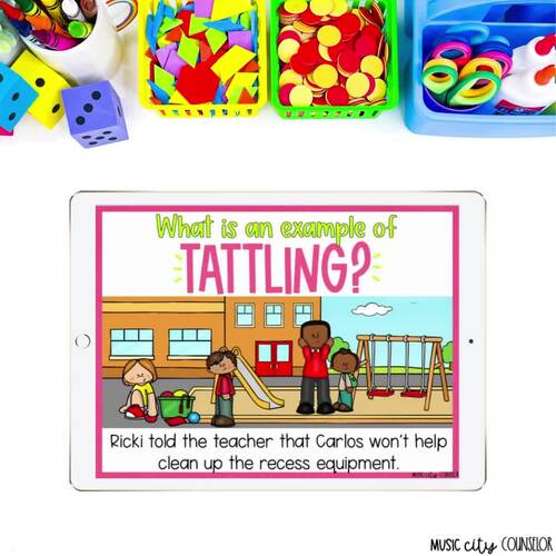 Tattling or Reporting, Telling Lesson, Tattletaling, Counseling & SEL