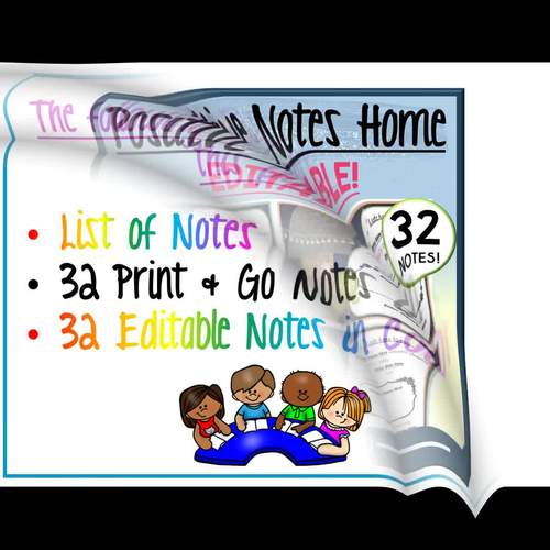 Positive Notes Home to Parents - Good News Note by Penelope's Portfolio
