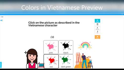 COLORS Vietnamese Distance Learning | COLORS Vietnamese BOOM Card