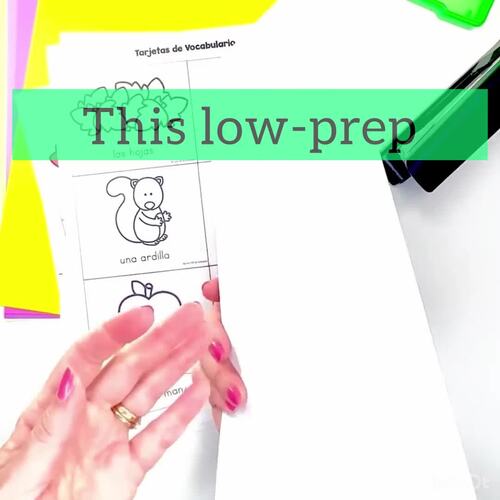 Bundle Fall Emergent Reader Spanish Kinder 1st Grade Tracing Decodable Book