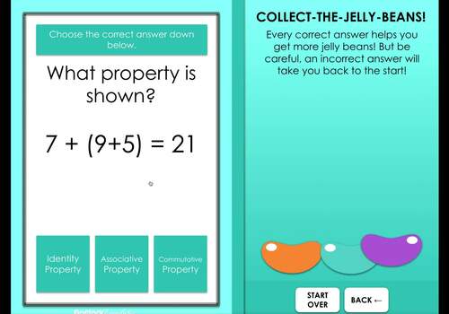 Properties of Addition Digital Math Game for Google Slides ™ | TPT