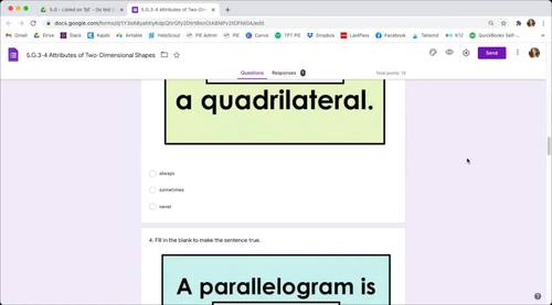Google Form Math Assessments | 5th Grade Year-Long Bundle | TpT