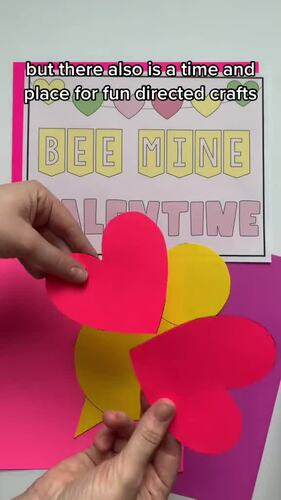 Bee Mine Valentines Day Craft by ThatKinderMama | TPT