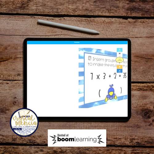 5OA1 Parentheses & Brackets Boom Cards™ | Distance Learning Digital ...