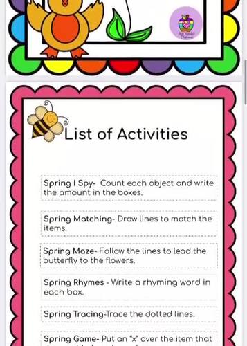 Spring Break Digital Interactive Activities- Spring Equinox | TPT