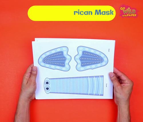 Elephant Mask | Printable Craft Activity | African Animal Papercraft