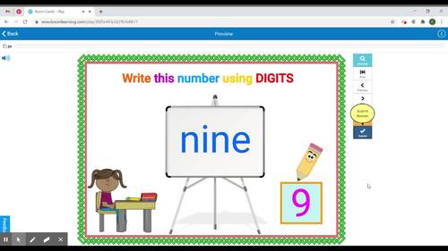Writing Numbers in Words (within 120) Boom Cards 1st Grade Math Digital ...