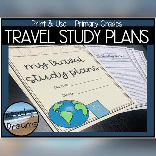 Travel Study Book | Writing Activities During Travel Study by Beachy Dreams