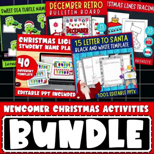 BUNDLE! Newcomer Christmas Holiday Activities by ModernKids LearningPress