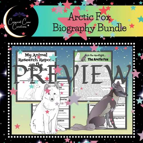 Arctic Fox Animal Biography | Color Sheet, Fact Sheet, and Graphic ...