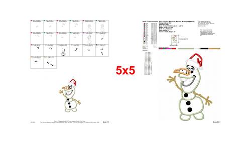 Olaf Frozen Applique Design 01 - Instant Download by Aneta H | TPT