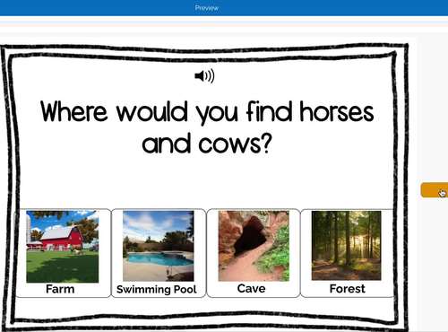 WH questions Speech Therapy Answering WHERE Questions Task Cards + Boom ...