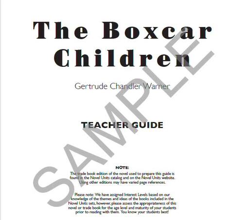 The Boxcar Children Novel Units® Teacher Guide Novel Study | TPT