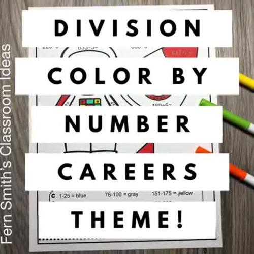 3-Digit Dividend by 1-Digit Divisor Division Color By Number Part 1