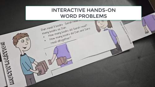Interactive Hands-On Word Problems(They Move. They Show What Word ...