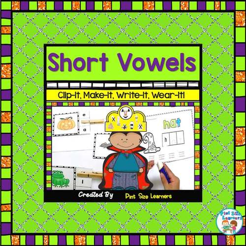 Short Vowel Activities | Halloween Themed Vowel Centers | October Word Work