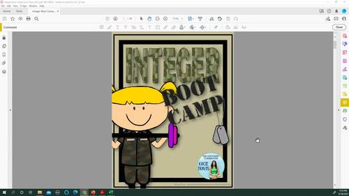 INTEGER BOOT CAMP Integer Operations Activities and Lessons for Fluency