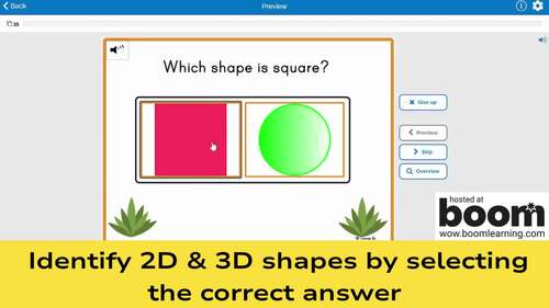 2D and 3D Shapes Boom Cards with Audio | Identify and Sort Kindergarten ...