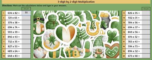 Digital Sticker Mashup NO PREP - St. Patrick's Day 3 x2-digit ...