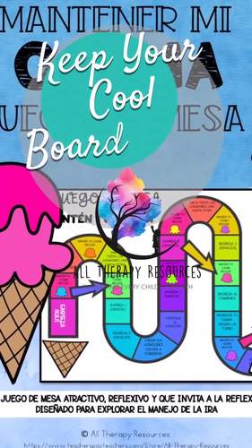 SPANISH VERSION - Keep Your Cool Board Game - Anger Management Triggers ...