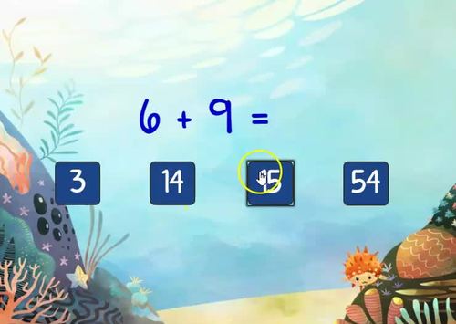 BOOM Cards Addition Facts with Sixes Under the Sea by Smart Teaching
