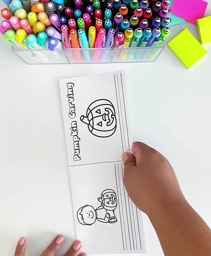 October Picture Writing Prompts for Emergent Writers | Fall Activities