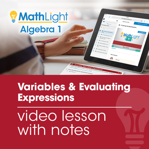 evaluating-variable-expressions-review-video-lesson-with-guided-notes