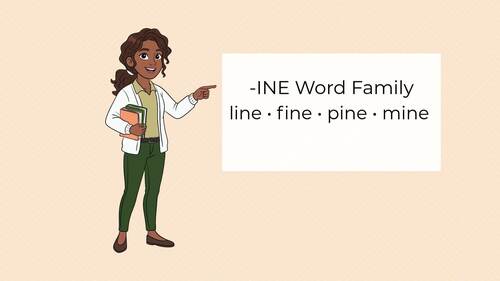 -INE Word Family Worksheets | Long I CVCe Phonics Activities for K-1