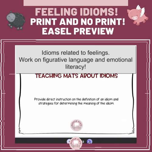 Emotions Feelings Idioms with Pictures Figurative language Activities