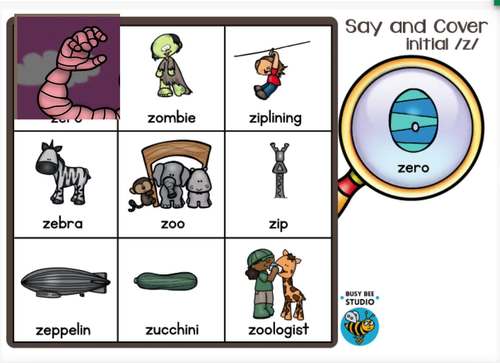 Halloween Z Articulation Games Boom Cards for Speech Therapy by Busy ...