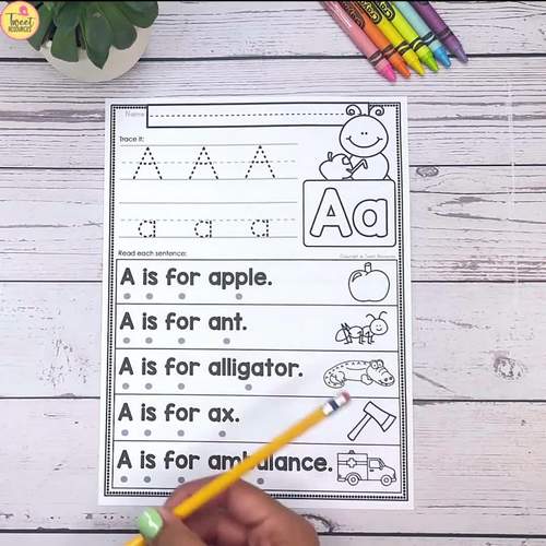 Alphabet Letter Fluency Sentences with Beginning Sounds & Reading ELL