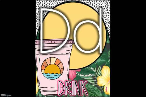 Tropic Like it's Hot Large ABC Posters by Julia's Colorful Classroom