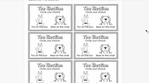The Election KinderReaders Multilevel Book + Mock Election Voting ...