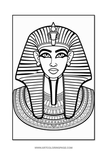 Ancient Egypt Coloring Book for All Age - 100 Pages : Vol . 5 by Coloringfy