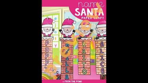 Santa Name Craft for Christmas | Classroom Display Activity by From the ...