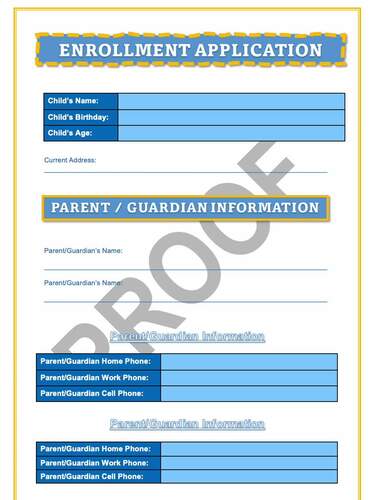 Parent Enrollment, Consent, and Student File Documents by Admin 4 You
