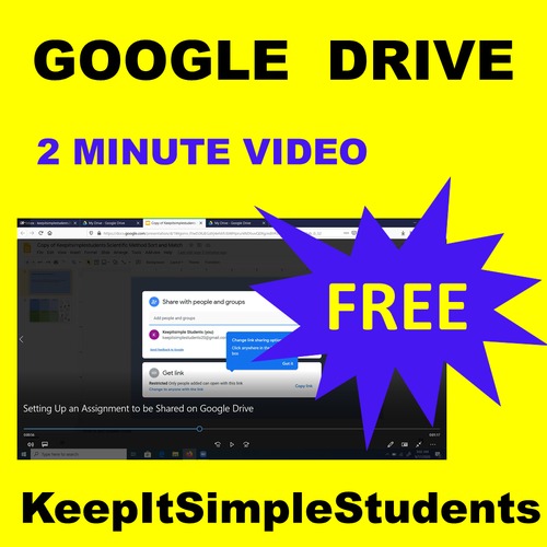 Google Drive - Setting Up an Assignment to be shared - Short ...