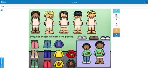 Fall Dressing Skills Digital Boom Cards™ by CreativeCOTA LLC | TpT